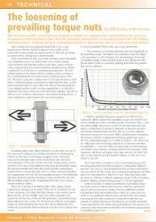 Self-Loosening of Bolts and Nuts